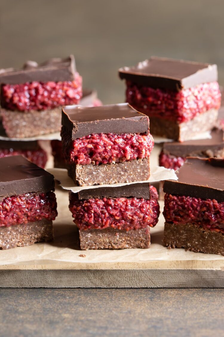 Chocolate Raspberry Chia Slice Recipe