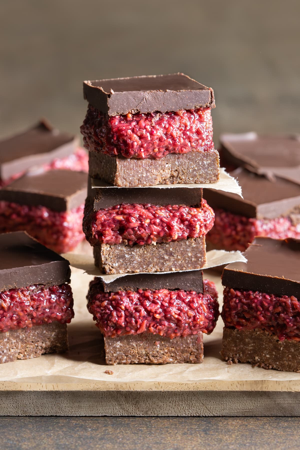 Chocolate Raspberry Chia Slice Recipe