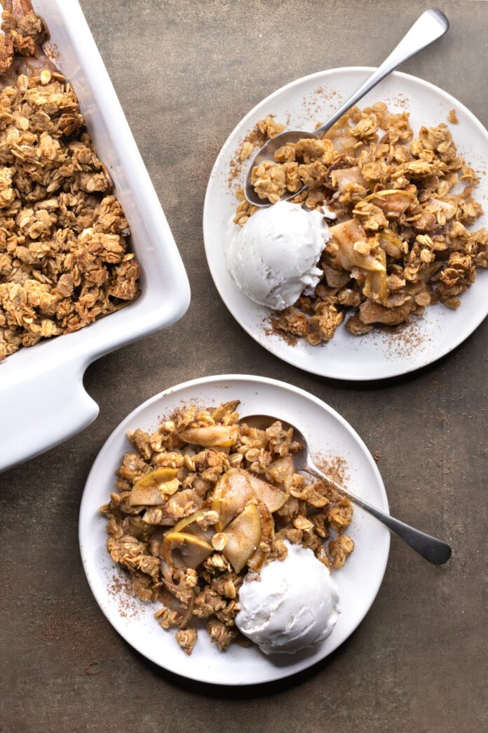 Vegan Apple Crumble with Oats Recipe - Real Food Healthy Body (RFHB)