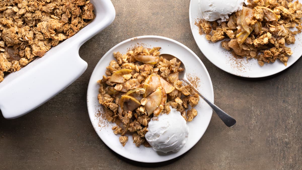 Vegan Apple Crumble with Oats Recipe - Real Food Healthy Body